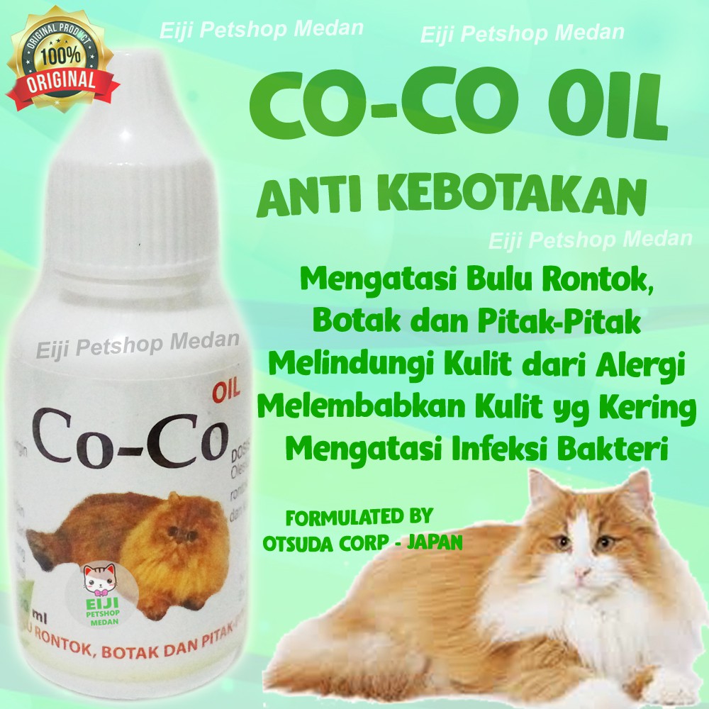 COCO OIL OBAT BULU KUCING 30 ML - OBAT KUCING BULU RONTOK BOTAK - bulu ...