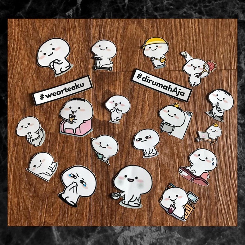 Jual Stiker Pack Pentol WA Emoji Viral Designteeku Indonesia|Shopee ...