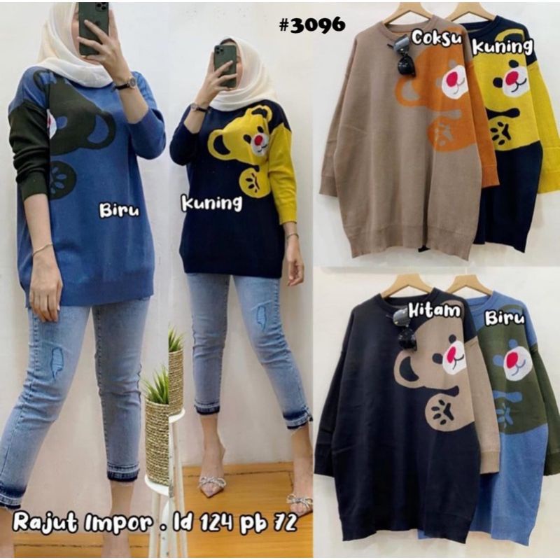 Jual Switer Wanita Jumbo / Switer LD 130cm / Sweater Jumbo / Kaos ...
