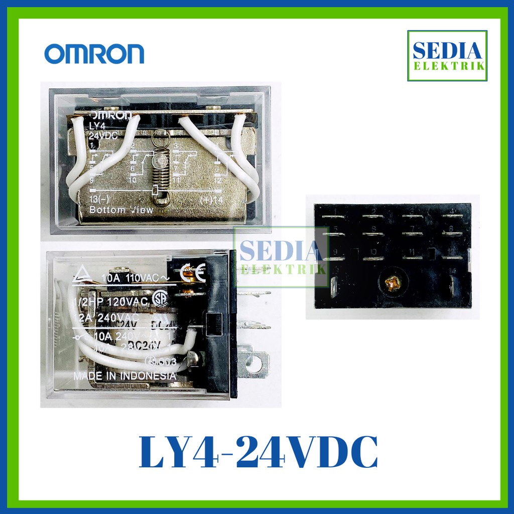 Jual Relay Omron LY4-24VDC LY4 24VDC 14 PIN Indonesia|Shopee Indonesia
