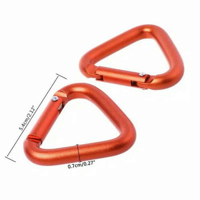 Jual carabiner- karabiner segitiga aluminium triangle carabiner alloy ...