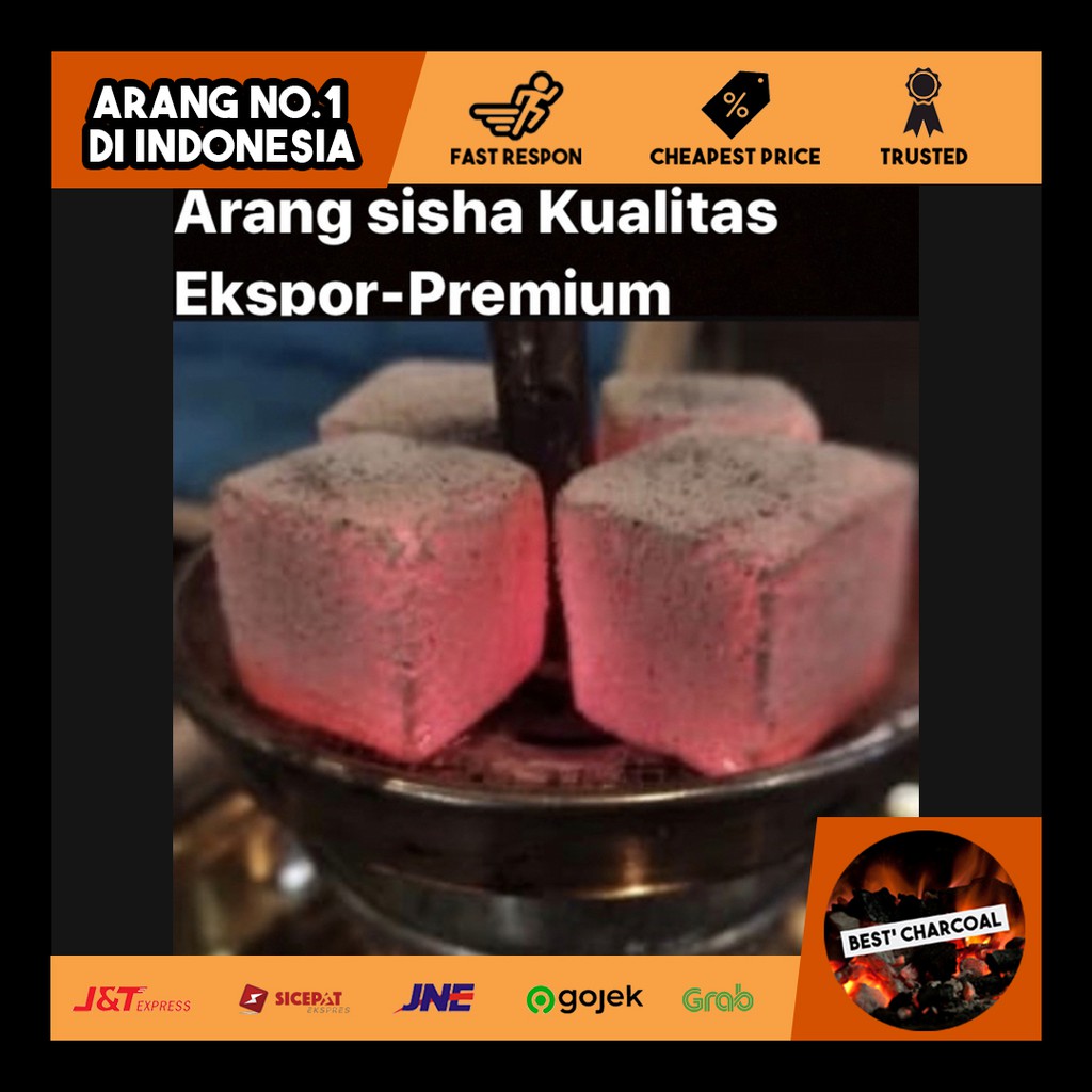 Jual Arang Briket Cube BBQ Premium Panggang Food Grade Areng Barbeque ...