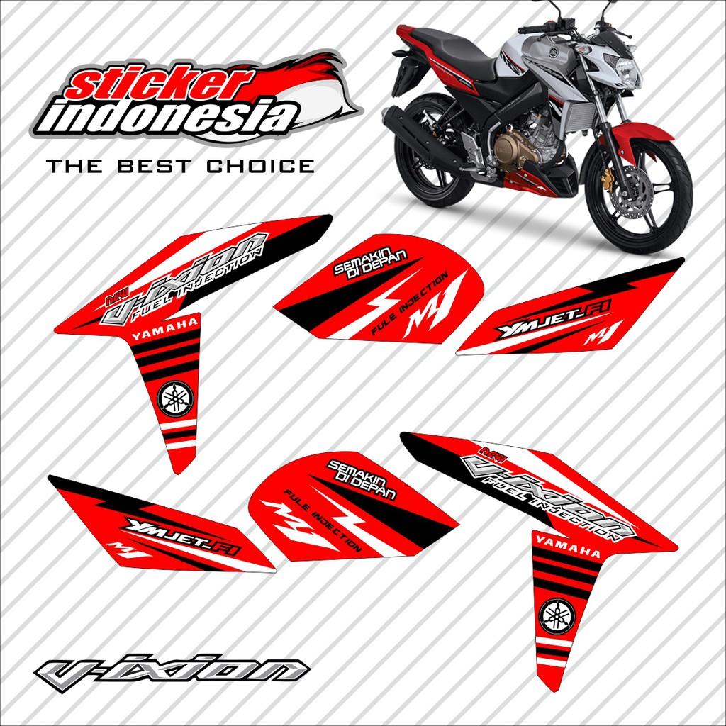 Jual STRIPING DECAL VARIASI YAMAHA NEW VIXION ADVANCE NVA STICKER LIS MOTOR MERAH | Shopee Indonesia