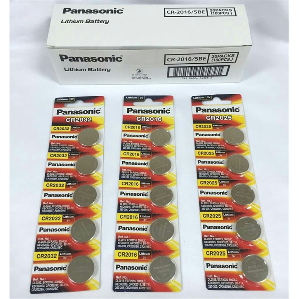 Jual Battery Batere Baterai Panasonic 3V - CR2032, CR2025, CR2016 ...