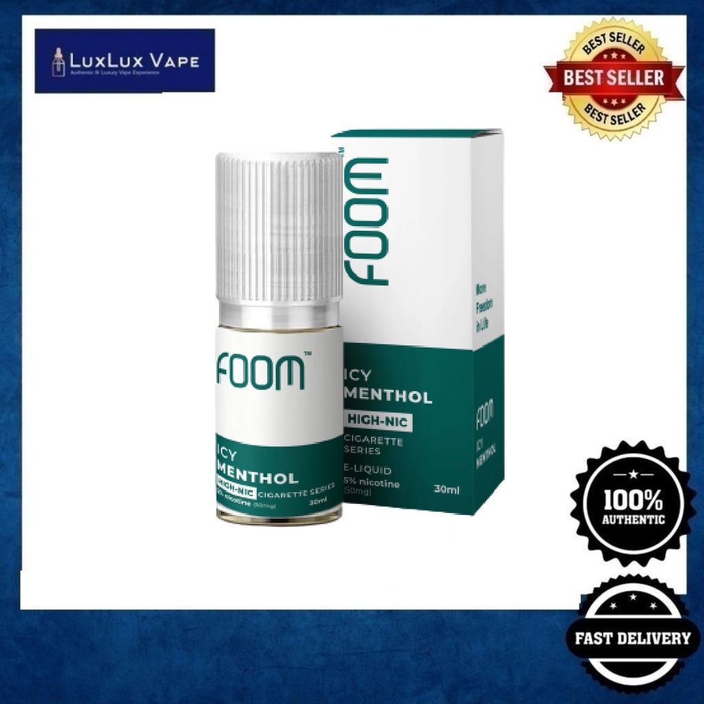 Jual FOOM ICY MENTHOL SALT NIC 30ML AUTHENTIC by FOOM LAB | Shopee ...