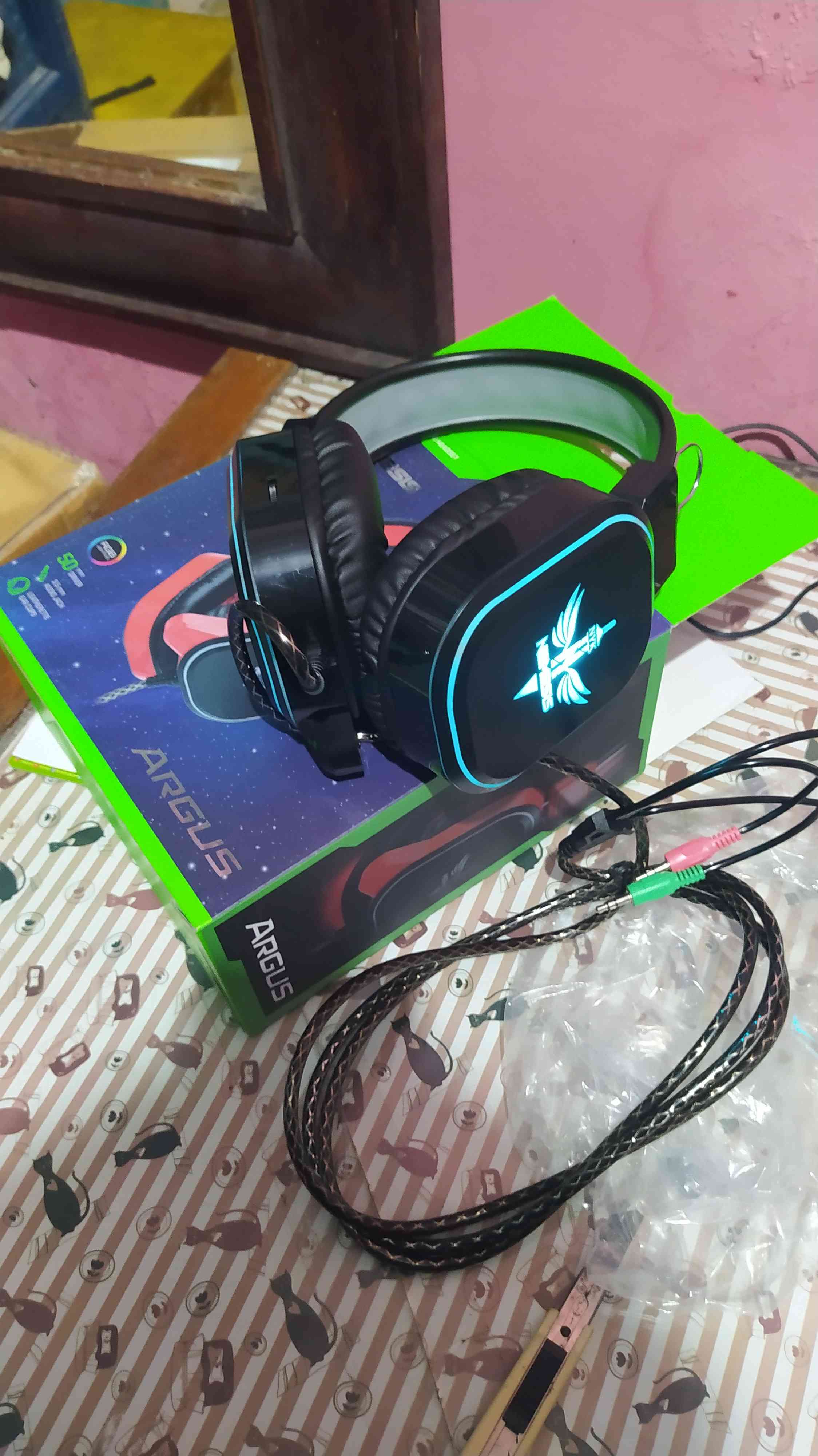 NYK Nemesis Headset Gaming HSN-03 Argus RGB | Shopee Indonesia
