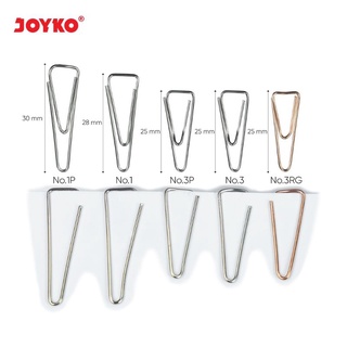 Jual Trigonal clip/Paper clip Joyko No.3 ( 1pak/10ktk ) | Shopee Indonesia