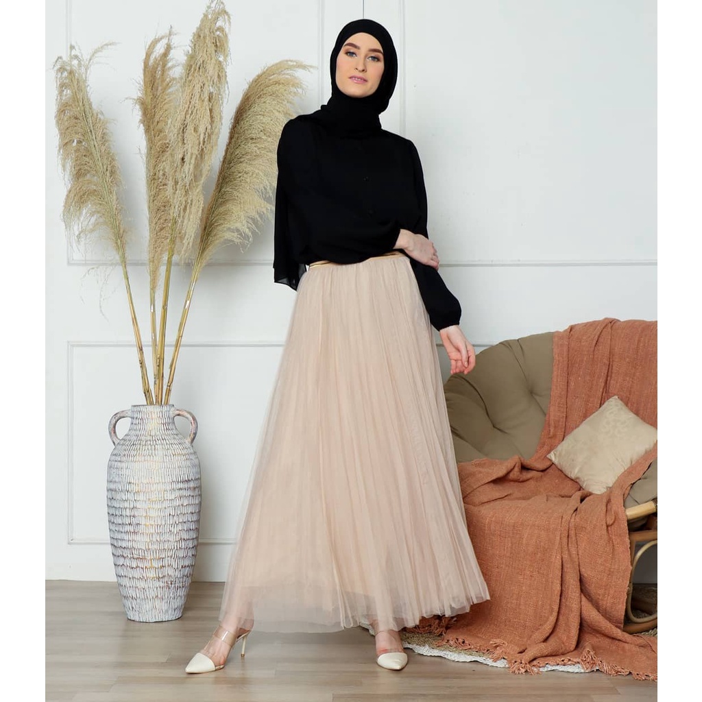 Jual ROK TUTU TILE PREMIUM / ROK MAXI SKIRT TUTU JARING / ROK TUTU ...