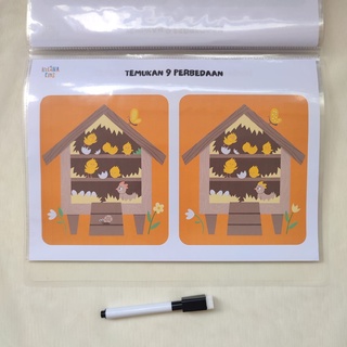 Jual Worksheet Belajar Mencari Perbedaan - 15 Lembar Kerja Spot The ...