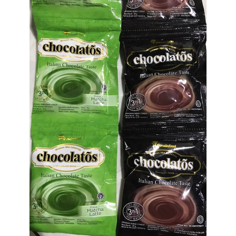 Jual Chocolatos coklat matcha 28gr sachet 2sachet | Shopee Indonesia