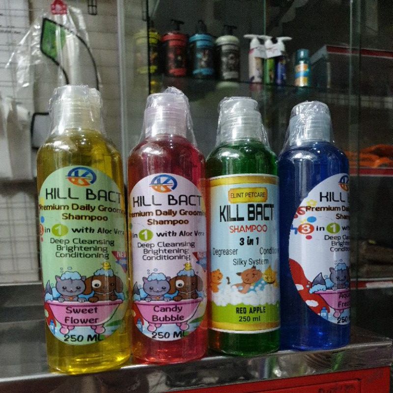 Jual Shampoo grooming kill bact 3in1 250ml Indonesia|Shopee Indonesia