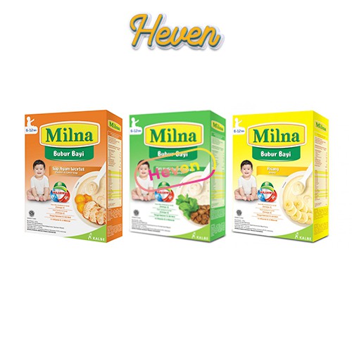 Milna Bubur Bayi 6-12 plus 120gr (Kemasan Baru) | Shopee Indonesia