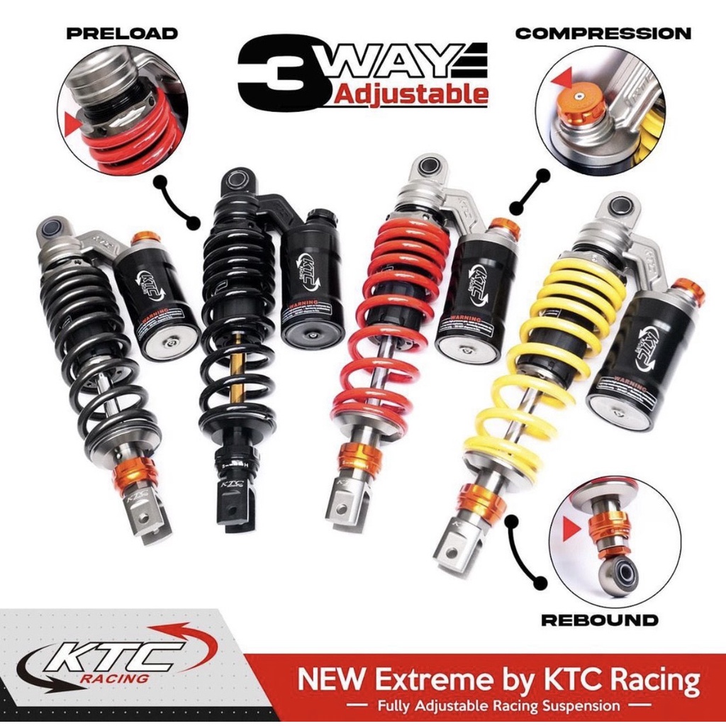 Jual Shockbreaker KTC Extreme Black Series Nmax Aerox PCX Xmax Rxking ...