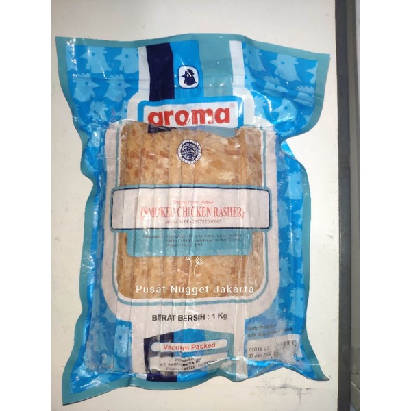 Jual Smoked Chicken Bacon Rasher Aroma 1kg | Shopee Indonesia