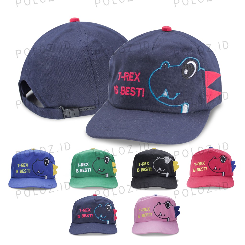 TOPI ANAK BORDIR DINO KARAKTER TOPI ANAK MURAH TOPI ANAK LAKI LAKI TOPI ...