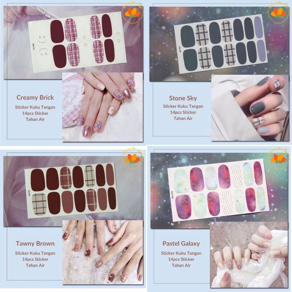 Jual Bloomingyourdays Sticker kuku Nail Art Sticker stiker kuku lucu ...