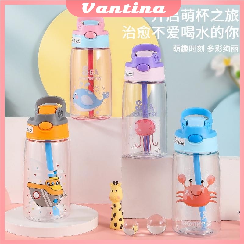 Jual Botol Minum Anak Air 480ml/Botol Anak Karakter Sea Animal BPA FREE / Botol Minum Anak Lucu ...