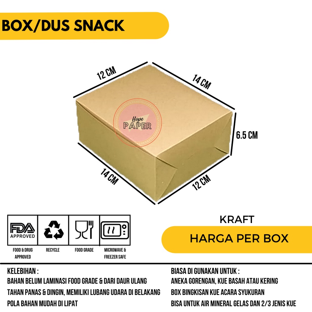 Jual Box Snack Kue / Snack Box / Kotak Snack Box / Tempat Snack Box ...