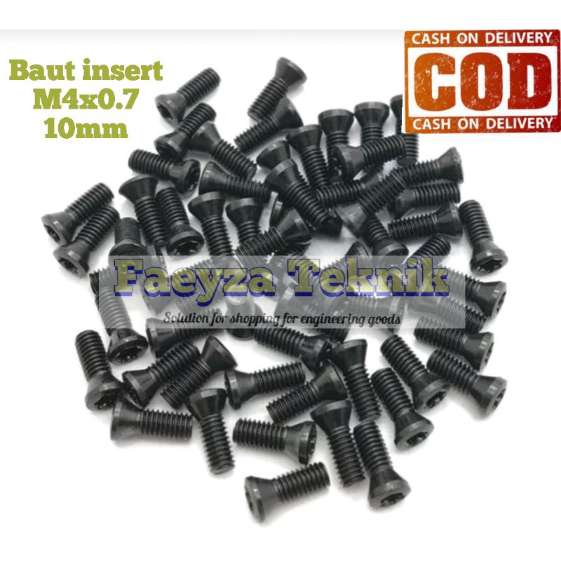 Jual baut insert m4x0.7 panjang 10mm baut holder baut insert baut ...
