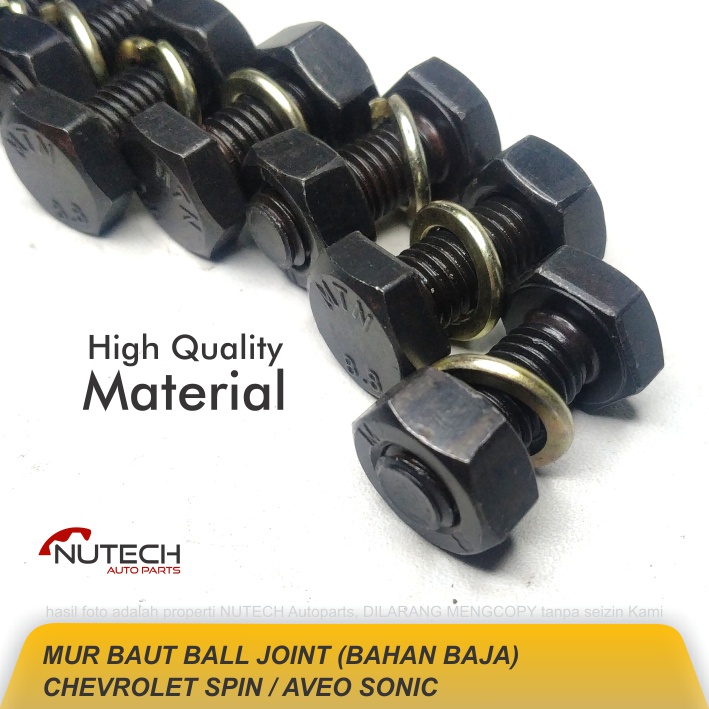 Jual Mur Baut Ball Joint Boljoint Baljoin Bahan Baja Chevrolet Spin ...