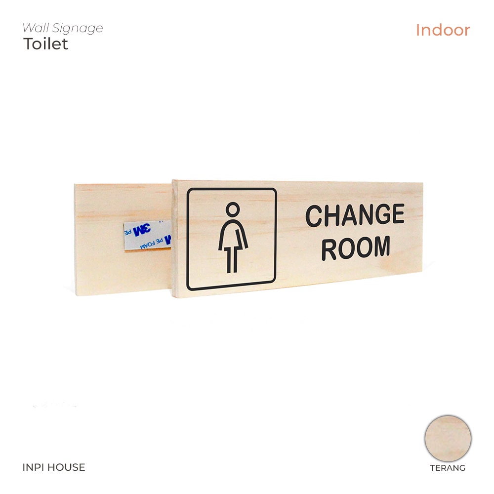 Jual women change room signage - wall sign - papan penanda ruang ganti ...