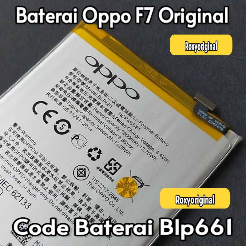 Jual Baterai Batre OPPO F7 CPH1819 CPH1821 Original 100% BLP661 ...