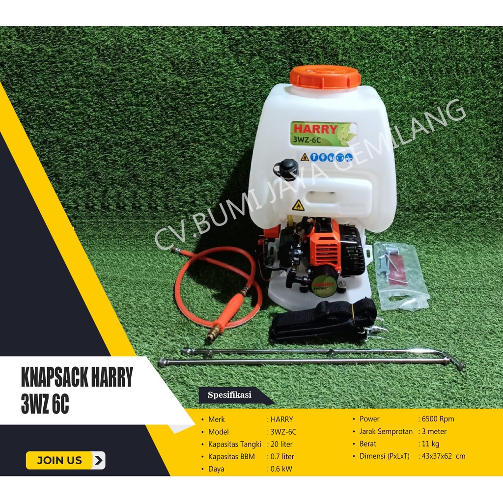 Jual MESIN SEMPROT HAMA / KNAPSACK POWER SPRAYER HARRY 3WZ 6C | Shopee Indonesia