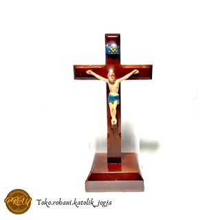 Jual SALIB DUDUK KORPUS FIBER / SALIB MEJA KATOLIK / SALIB PATUNG YESUS ...