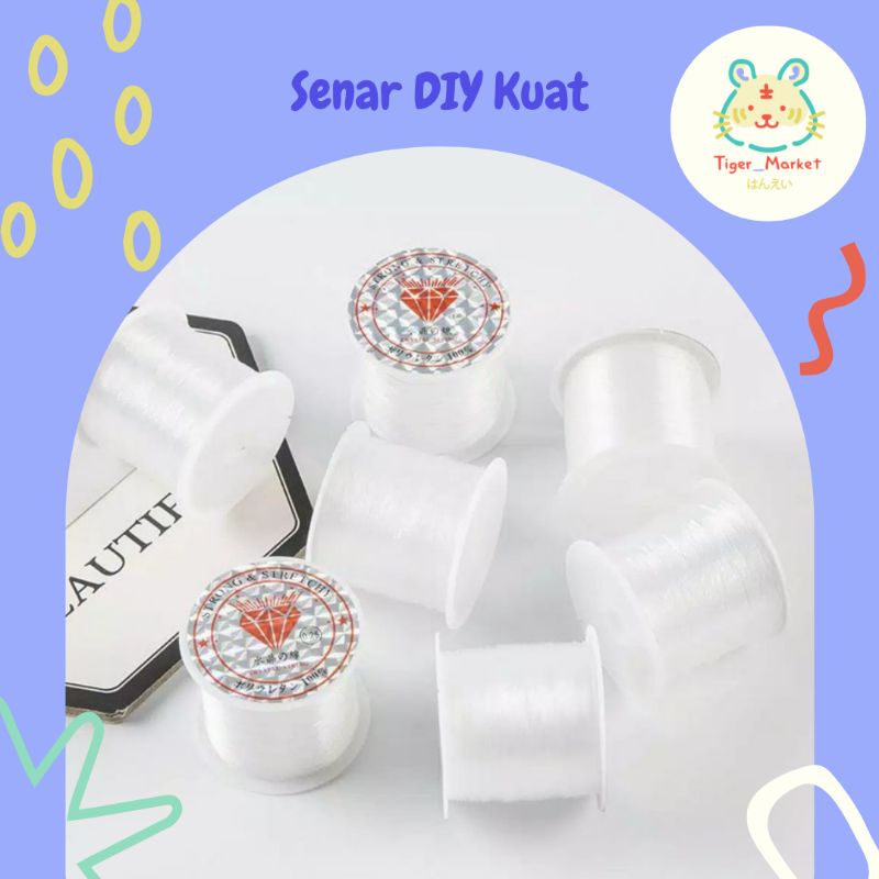 Jual Tali senar, benang senar elastis dan karet elastis crystal tec ...