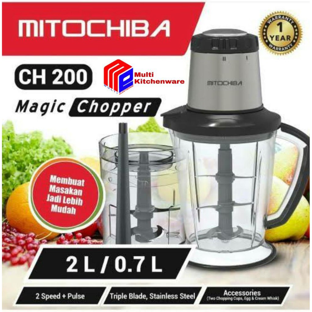 Blender / Food Processor / Food Chopper Mitochiba Magic Chopper CH 200 ...