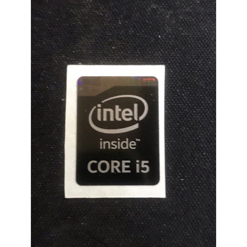Jual Sticker stiker logo intel Core i5 4/5rh gen black ori | Shopee ...