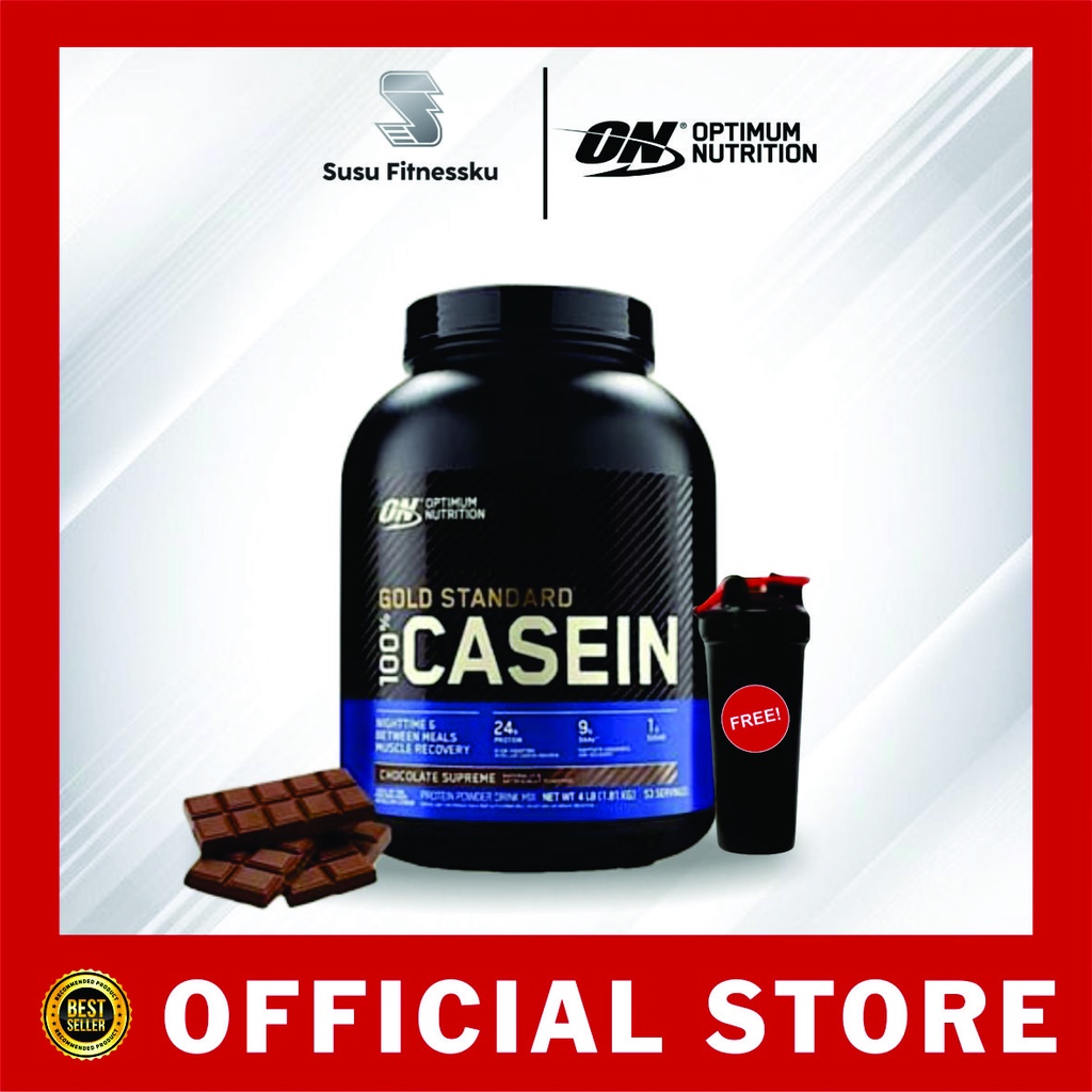 Jual ON Casein 4 lbs Protein Time Release Casein 4lbs Optimum Nutrition ...