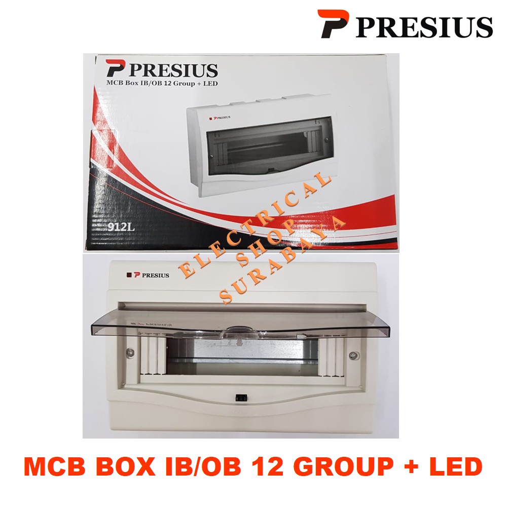 PRESIUS BOX MCB 12 GROUP IB OB (912L) LAMPU INDIKATOR LED GRUP INBOW ...