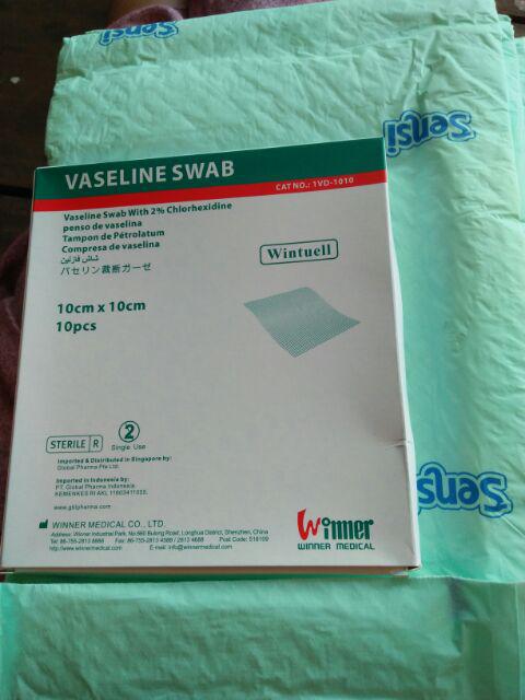 vaseline swab seperti supratul, lomatul harga per 1 lembar | Shopee ...