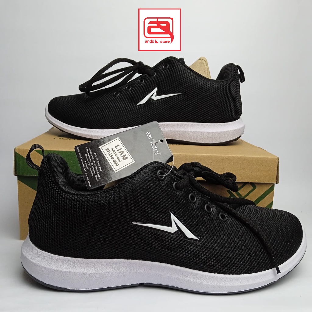 Jual Sepatu Ando anak sekolah LIAM SIZE 25 Sd 43 Motif petir Original ...