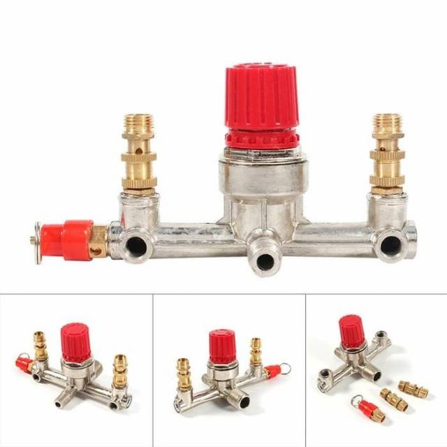 Jual Regulator Kompressor Double Output/ Double Valve Outlet Tube ...