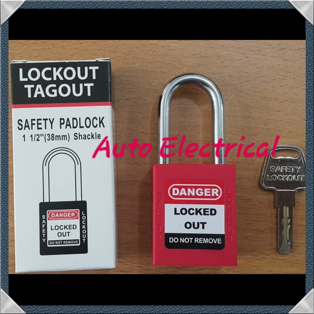 Jual Loto Safety Padlock Red 38 mm / Lockout Tagout Loto | Shopee Indonesia