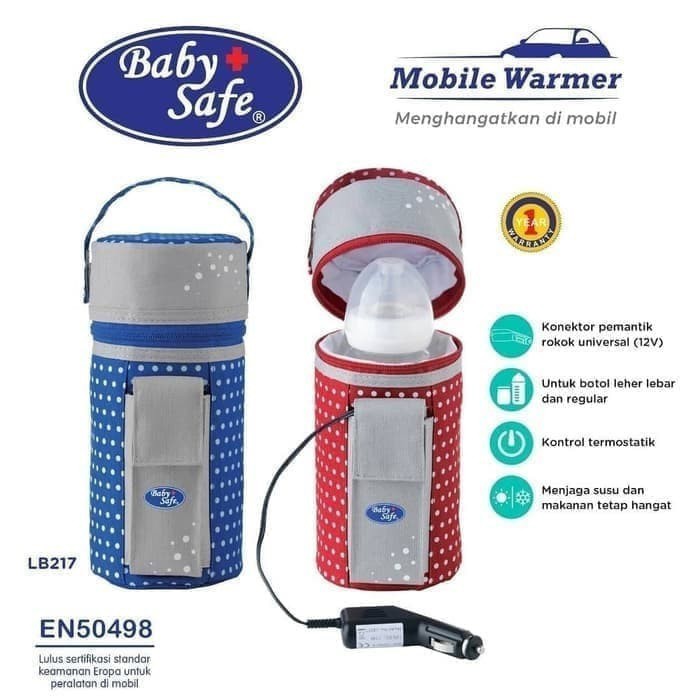 Jual Baby Safe LB217 Mobile Warmer Milk Pemanas Botol Penghangat Susu ...