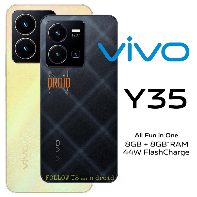 Jual HP VIVO Y35 8/128 - GARANSI RESMI - HP VIVO Y35 RAM 8GB ROM 128GB - HP VIVO MURAH | Shopee ...