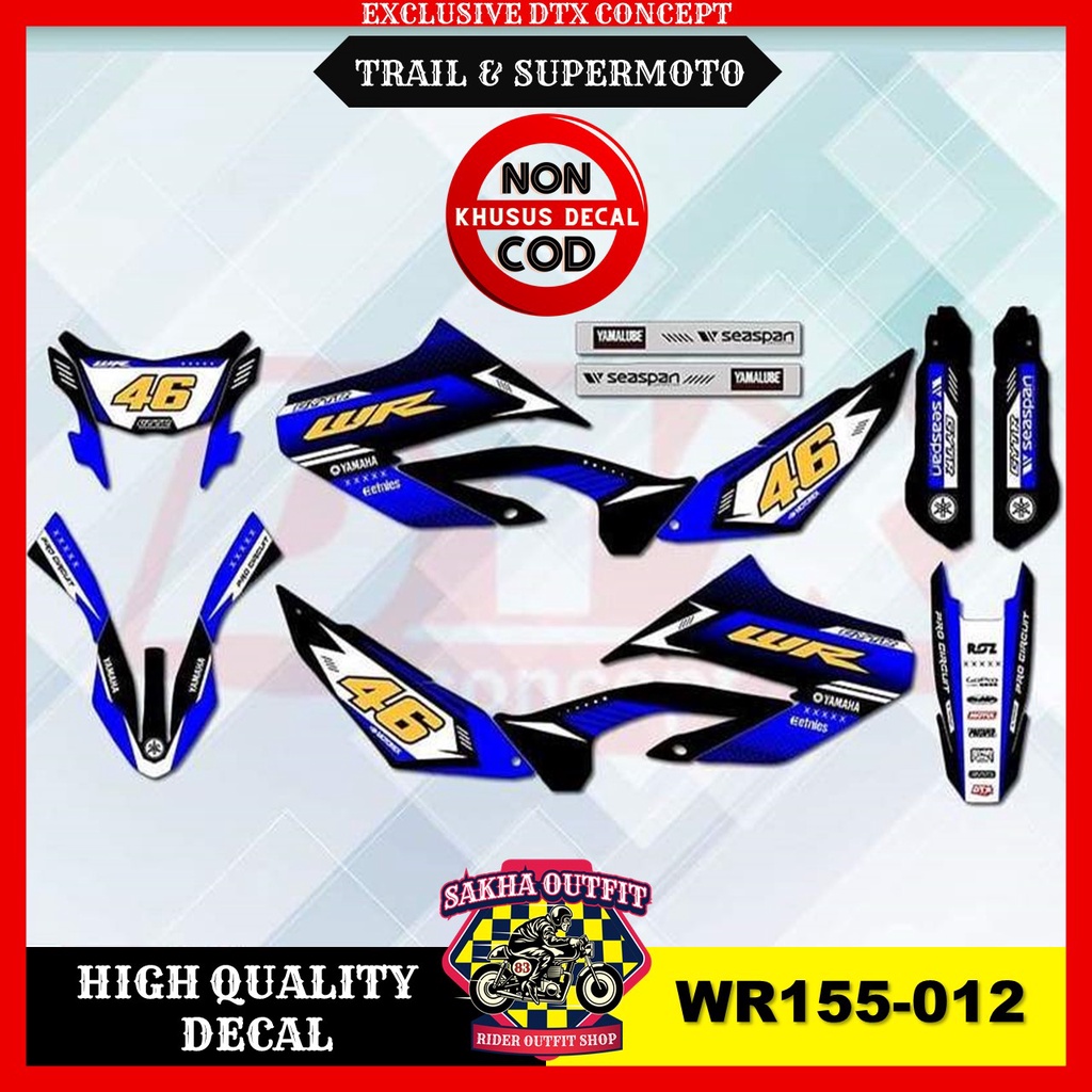 Jual decal wr155 full body decal wr155 stiker motor wr155 stiker motor ...