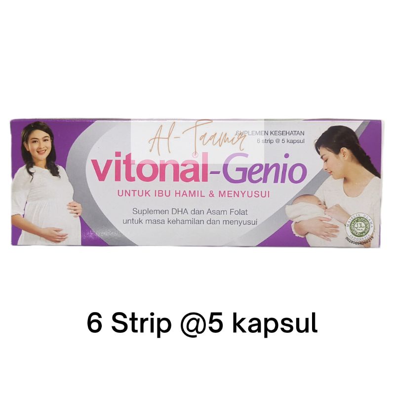 Jual VITONAL-Genio / Vitamin DHA dan Asam Folat Untuk Awal Kehamilan ...