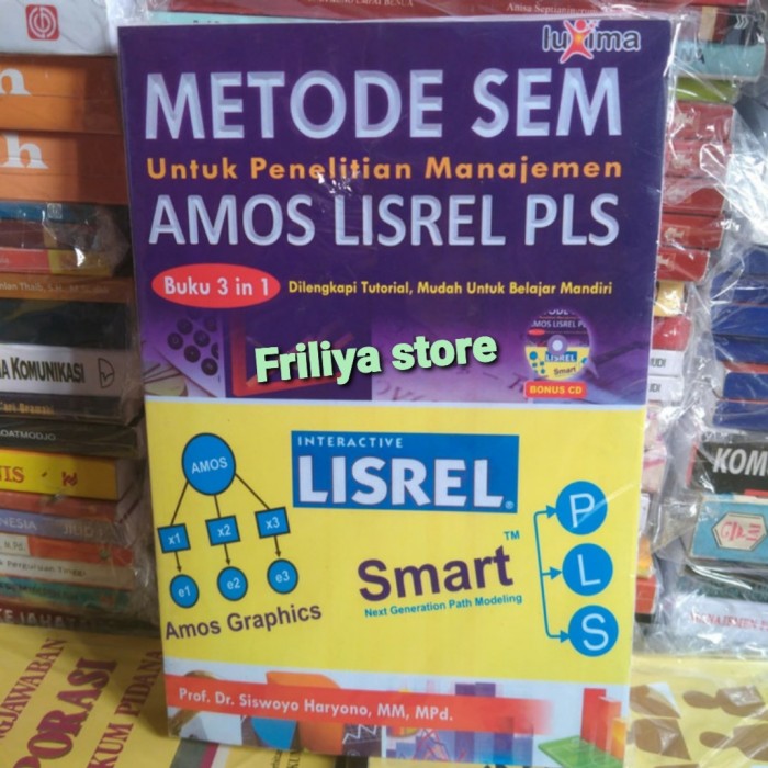 Jual Metode SEM untuk penelitian manajemen Amos LISREL PLS buku 3 in 1 ...