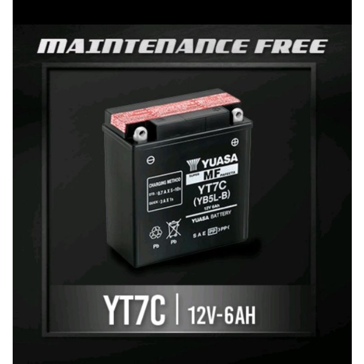 Jual Aki Yuasa YT7C Supra Series Mega Pro Kaze Blitz Joy Zone 125 Scooter Motor Honda | Shopee ...