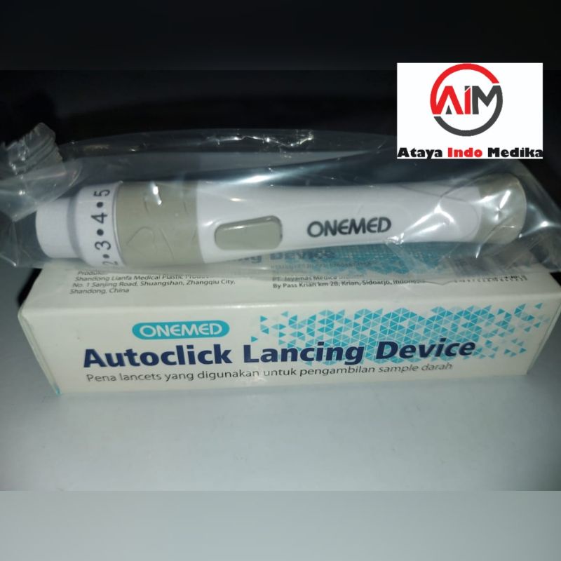 Jual Autoclick Device Onemed Pen Lancet Lancing Device Alat Ambil ...