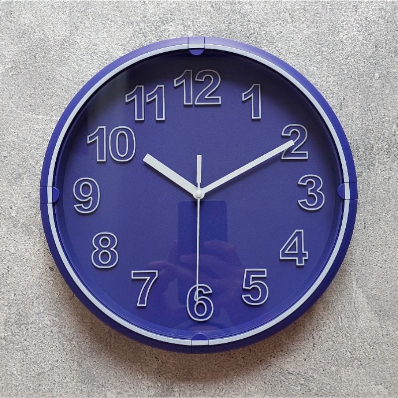 Jual Jam Dinding Polos Minimalis Angka Timbul Dekorasi Rumah Aesthetic ...