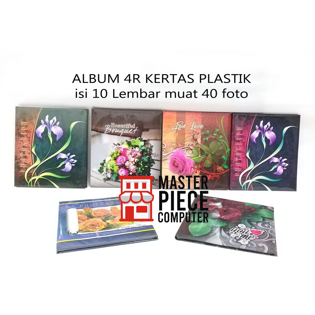 ALBUM 4R KERTAS PLASTIK ISI 10 MUAT 40 FOTO | Shopee Indonesia