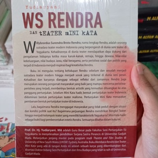 Jual Buku Sore: WS Rendra dan Teater Mini Kata | Shopee Indonesia