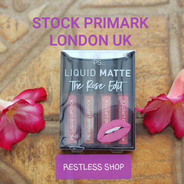 Jual PRIMARK PS LIQUID MATTE LIPSTICS THE ROSE EDIT ( ORIGINAL ...