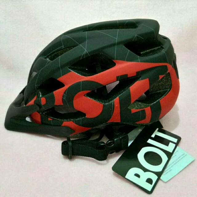 HELMET POLYGON BOLT BLACK ORIGINAL | Shopee Indonesia