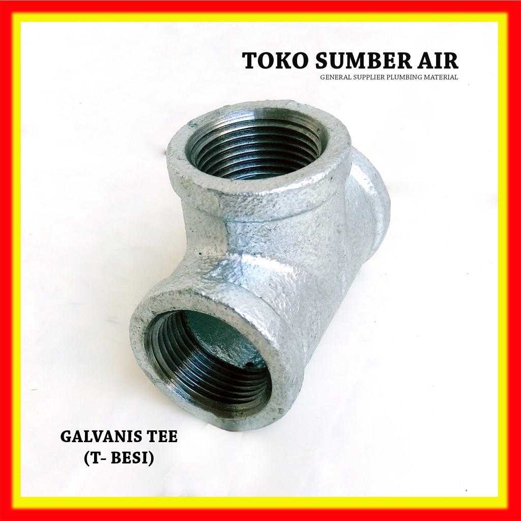 Jual GALVANIS TEE 3/4 INCHI - T - DRAT - BESI | Shopee Indonesia
